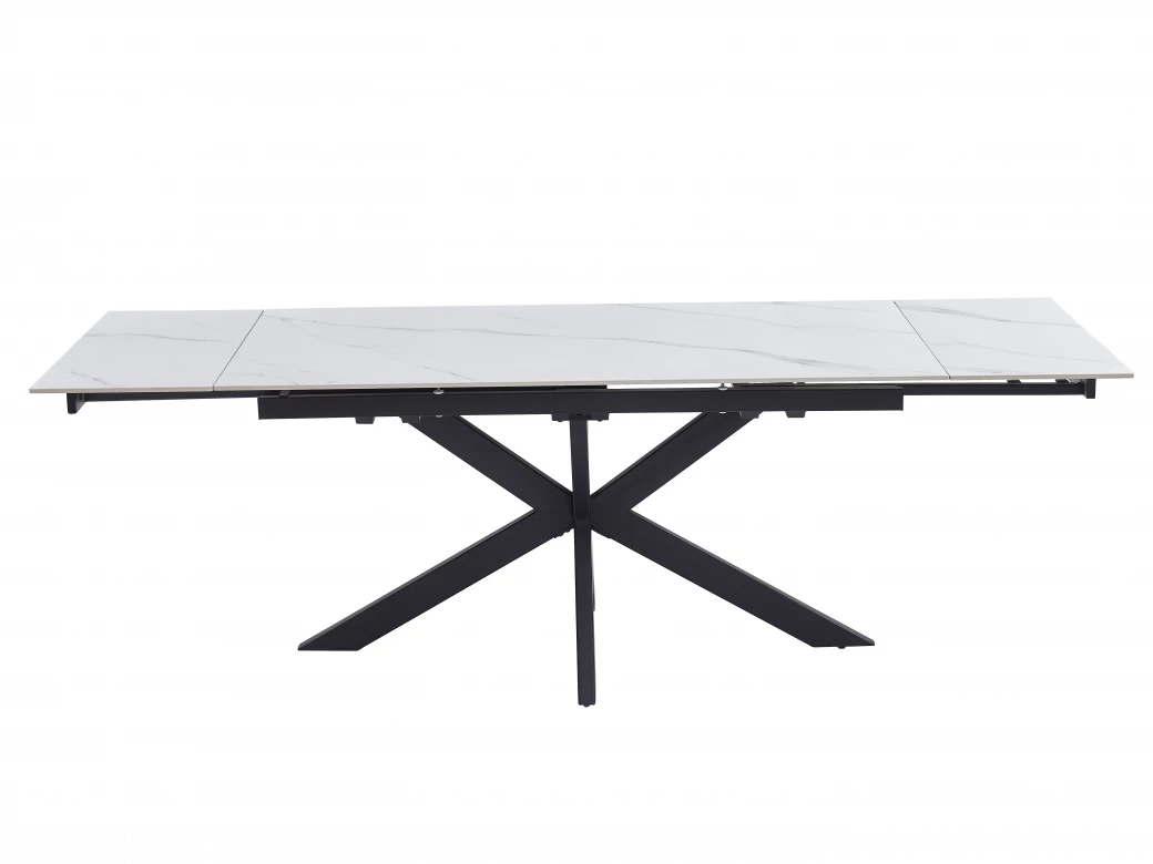 Newcastle White Ceramic Extension Dining Table | Derrimut DF