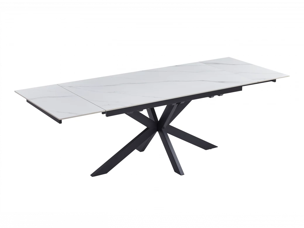 Newcastle White Ceramic Extension Dining Table | Derrimut DF