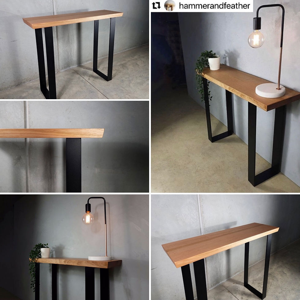 Hoop style square box table legs | Australian made | Sunny Coast ...