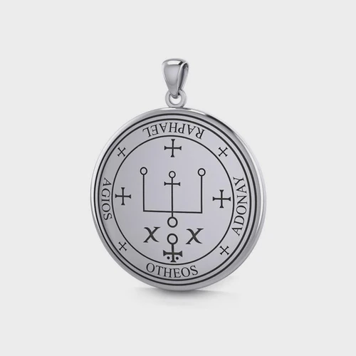 Archangel Raphael Sigil Pendant | The Cauldron Black