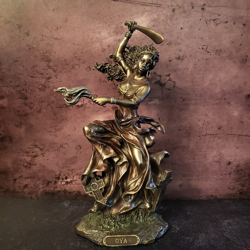 Oya Bronze Finish Statue | The Cauldron Black