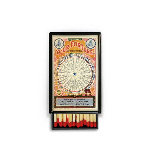 Wheel of Fortune Match Box - 4" Matches Included | The Cauldron Black