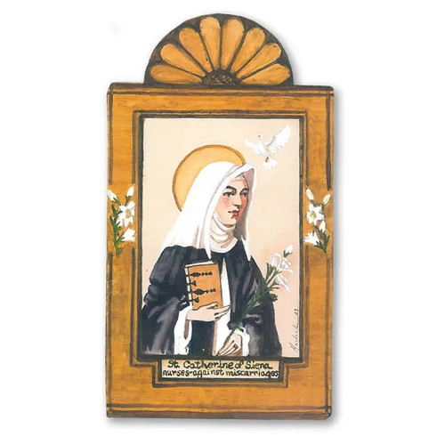 St. Catherine of Siena - Nurses -Pocket Saint | The Cauldron Black