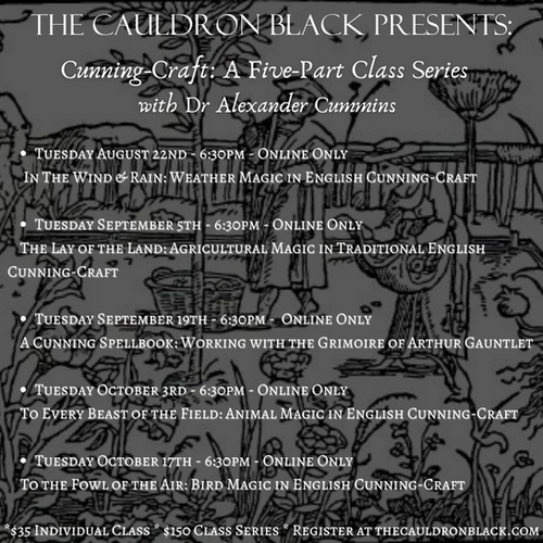 Cunning-Craft: A Five-Part Class Series with Dr Alexander Cummins | The ...