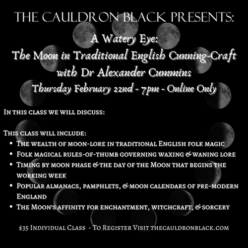 A Watery Eye: The Moon in Traditional English Cunning-Craft with Dr ...