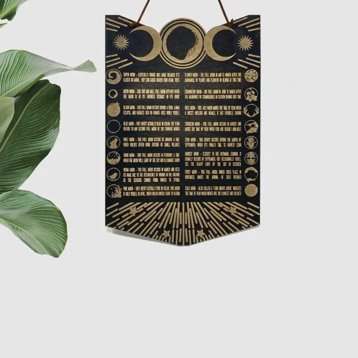 Lunar Full Moon Chart | The Cauldron Black