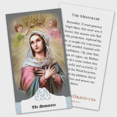The Memorare Prayer Holy Card | The Cauldron Black