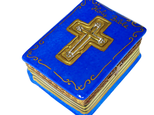 HOLY BIBLE, BLUE | aflimoges