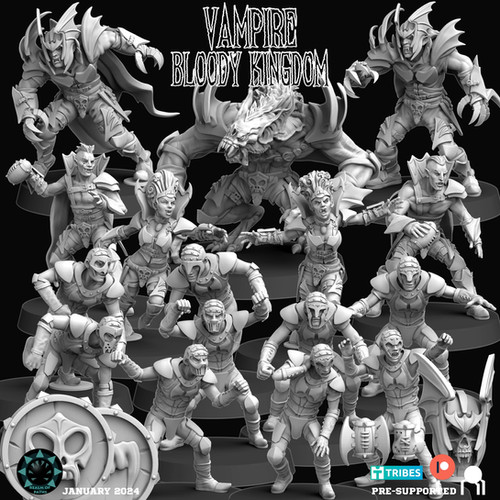 Bloody Kingdom Vampires- Realm of Paths | WorkShop Lab Miniatures