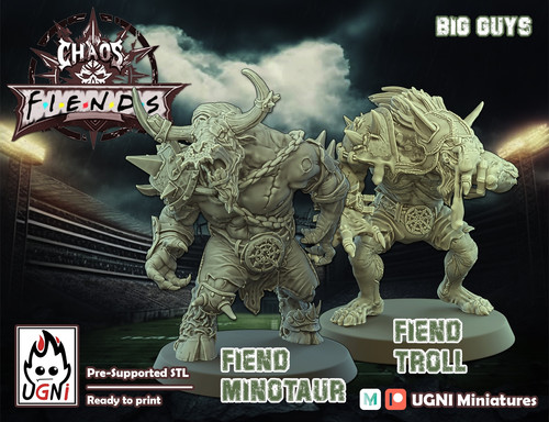 Big guy fiend minotaur of Chaos of fiends | gamesminiatures