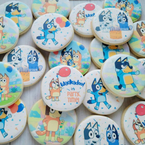 Bluey Character Theme Printed Cookies | Sweet Celebrations