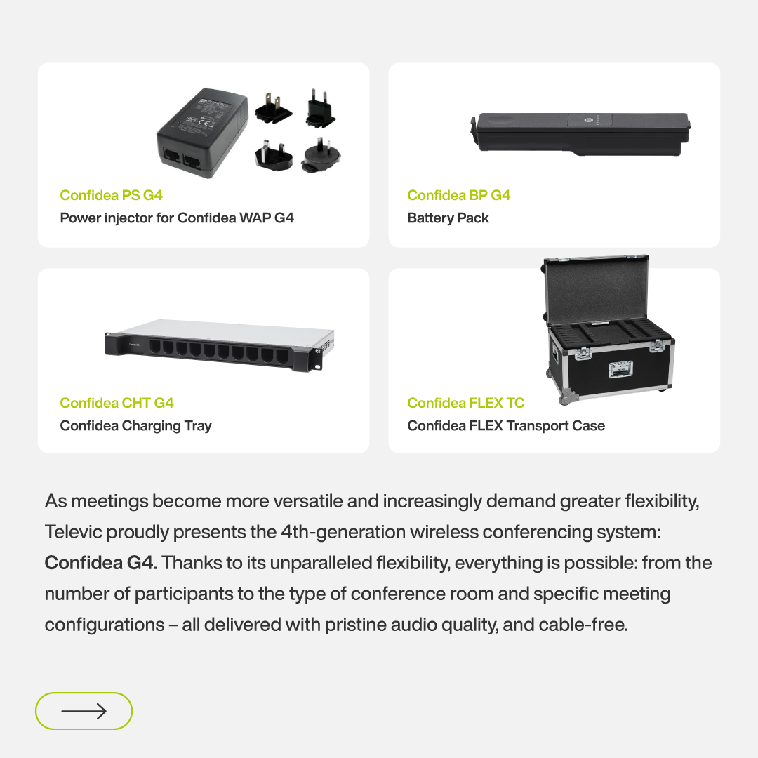 Confidea FLEX G4 Wireless | The Next Generation of Meetings Made Easy