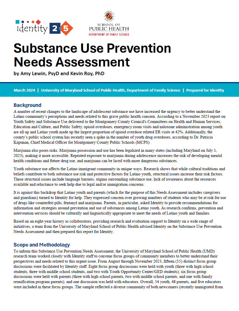 Latino Youth and Parents Request More Information on Substance Use ...