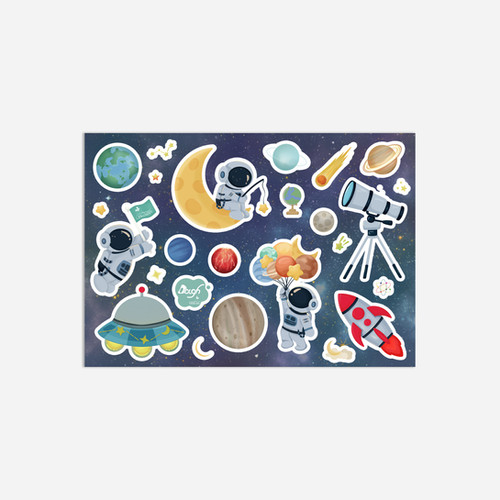 Single Sticker - Outer Space | Natura Toys