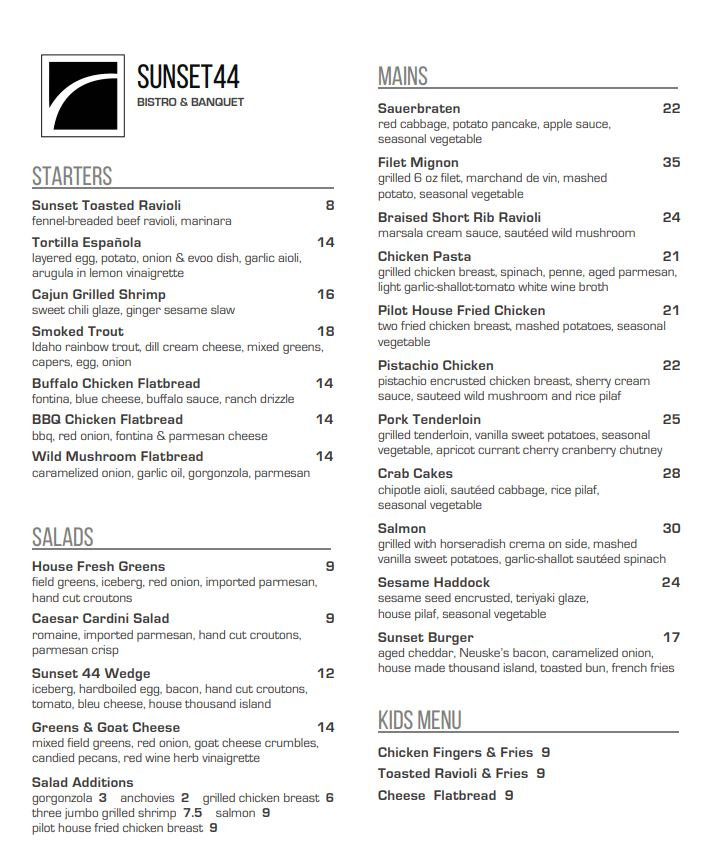 MENU | sunset44bistro