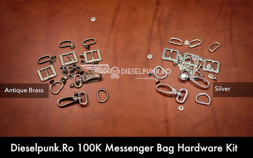 Dieselpunk.Ro 100K Messenger Bag Hardware Kit | Leather Hardware