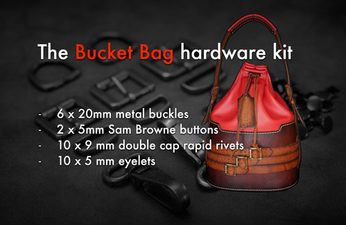 Dieselpunk.ro Bucket bag hardware kit | Leather Hardware