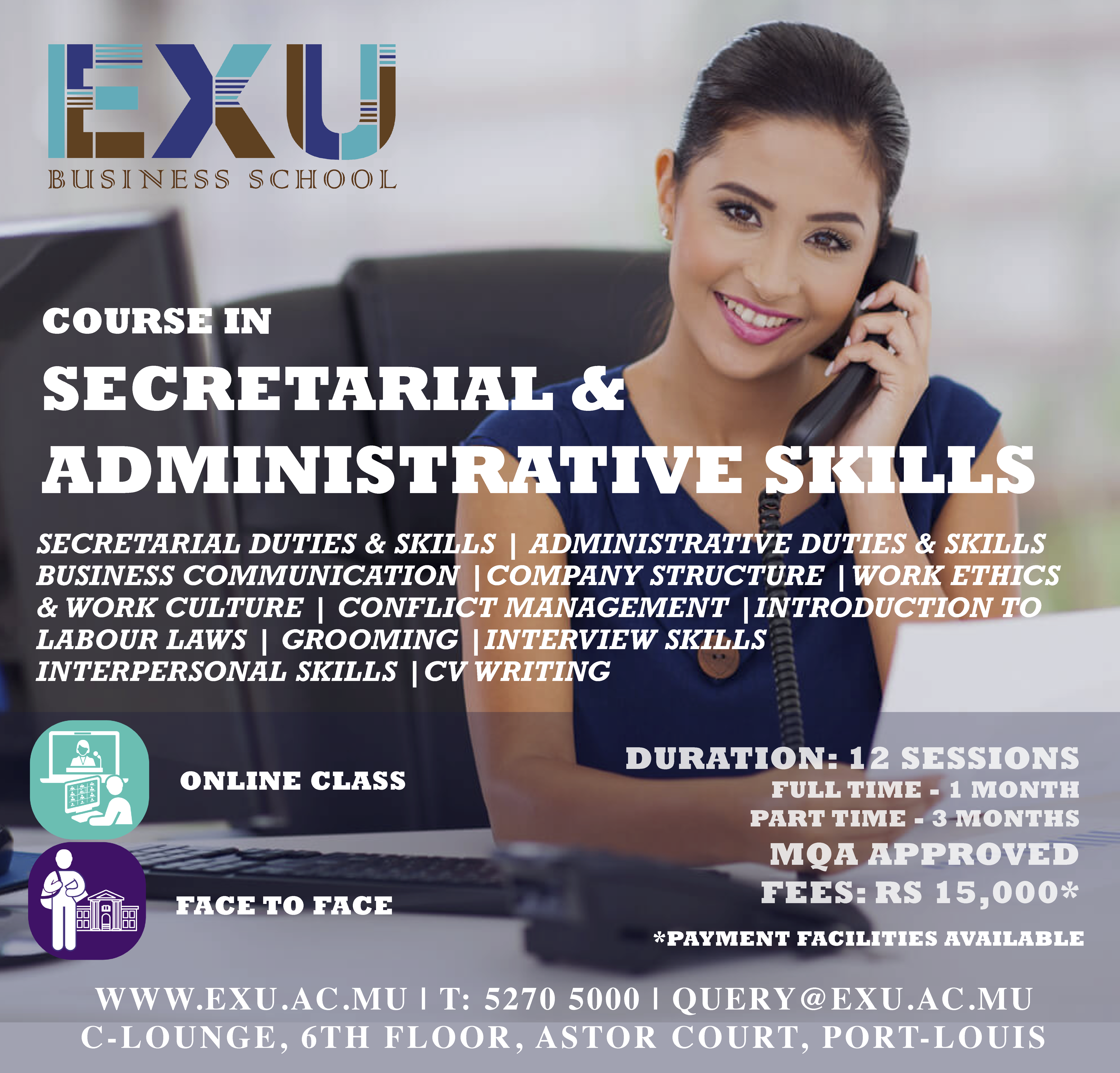 Secretarial & Administrative Skills | EXU