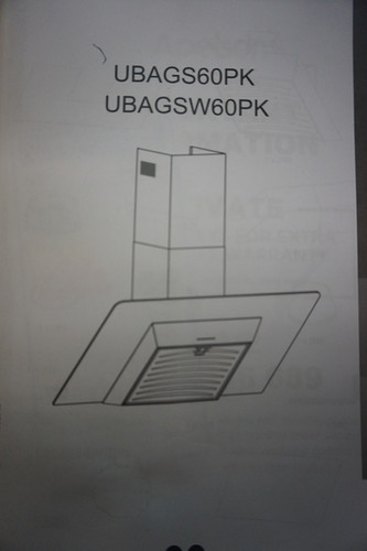 Apelson UBAGS60PK 60cm Angled Black Duo Cooker Hood | GREEN APPLIANCE HUB