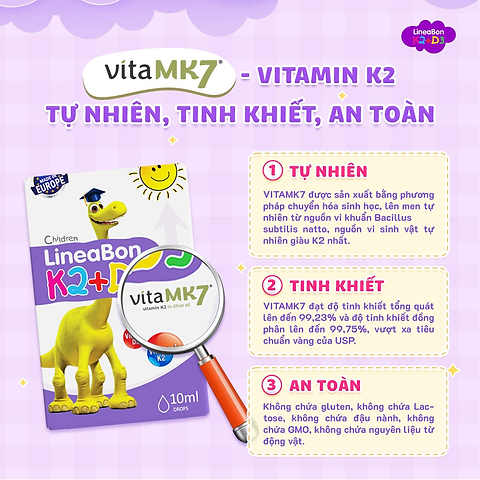 Lineabon D3K2 | Vitamin D3 K2 | Việt Nam