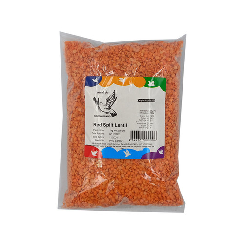 Pigeon Red Split Lentils 1Kg (38507222) | T D Trading Pty Ltd