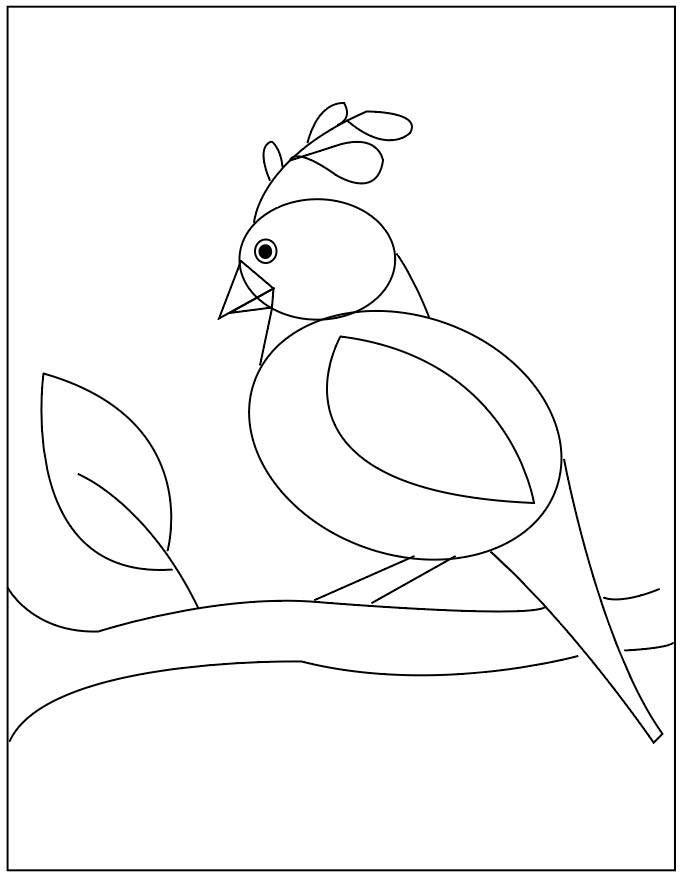 Art Card Project 1- Colorful Bird