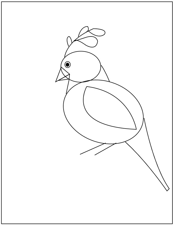 Art Card Project 1- Colorful Bird