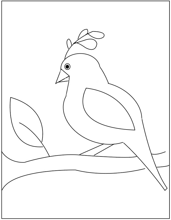 Art Card Project 1- Colorful Bird