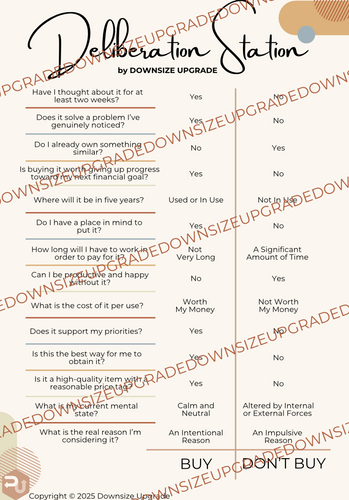 Deliberation Station from Downsize Upgrade