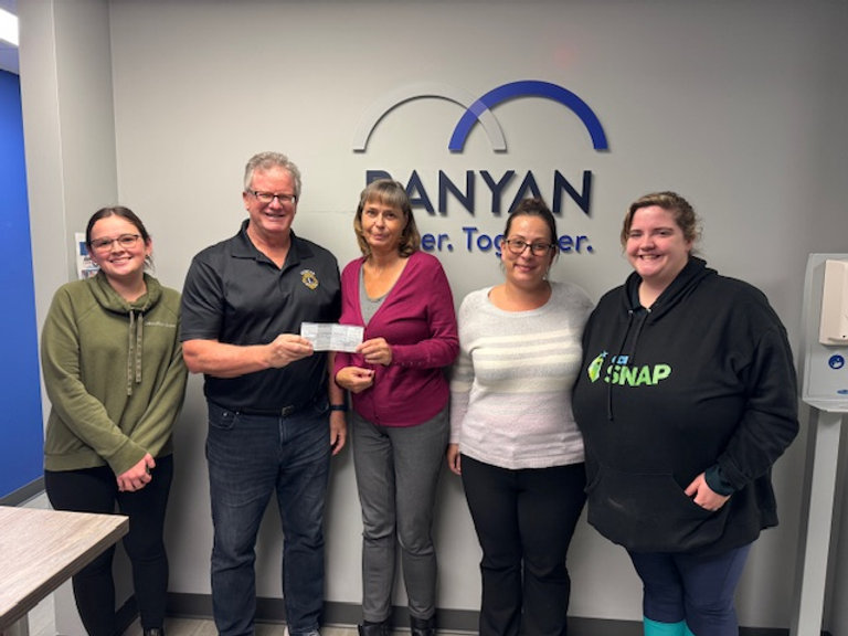 Dundas Lions Spread Holiday Cheer with a $1,000 Donation to Banyan ...