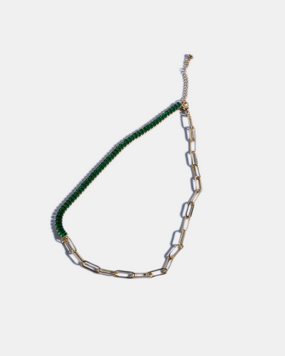 Emerald Chain Necklace | MALAK