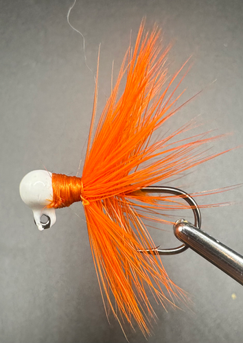 Orange Cream Soda 1/32 oz Steelhead Hair Jig #4 Hook | Reel Michigan Angler
