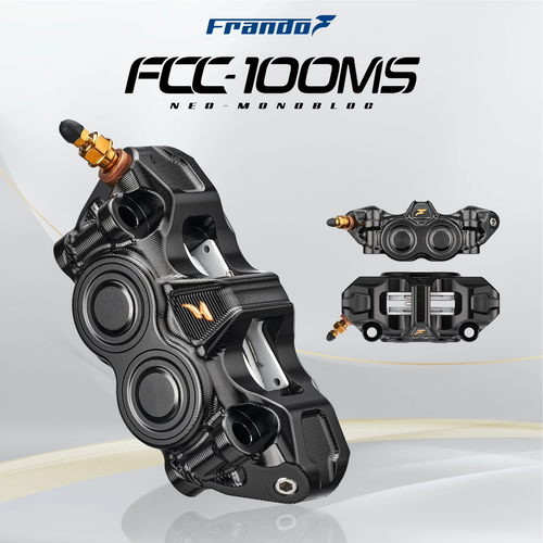 Frando FCC-100MS CNC Radial Monobloc 4 Pistons Caliper | Bike Armory