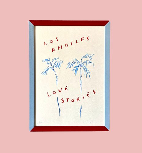 Picture Frame, Baby Blue & Burgundy | Studio Simone