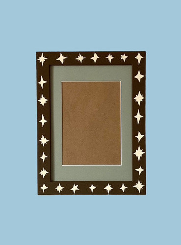 Picture Frame, Brown Wonky Stars | Studio Simone