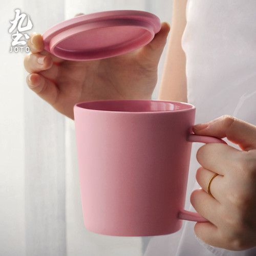 JOTO - Ceramic Coffee Mug, 360ml, Macaron Color, Customizable, Office ...