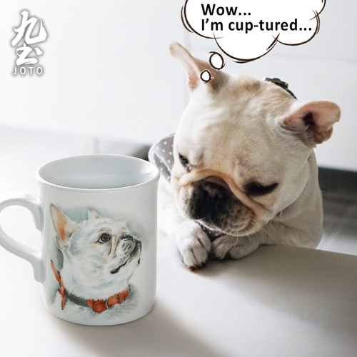 JOTO Customizable Ceramic Mugs with Pet Designs, 400ml, Custom Pet ...