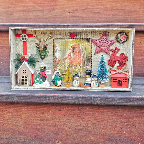 Christmas Cardinal Diorama | White Owl Perfumery