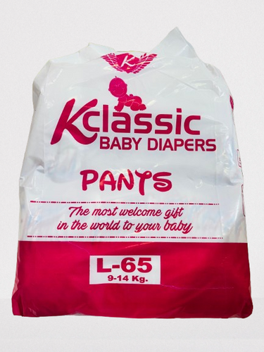 KClassic Baby Diaper L 65 Pcs pack | Cuddle Hugz