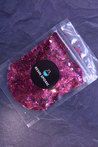 Glitter Forever Rose | Resin Epoxic Chile