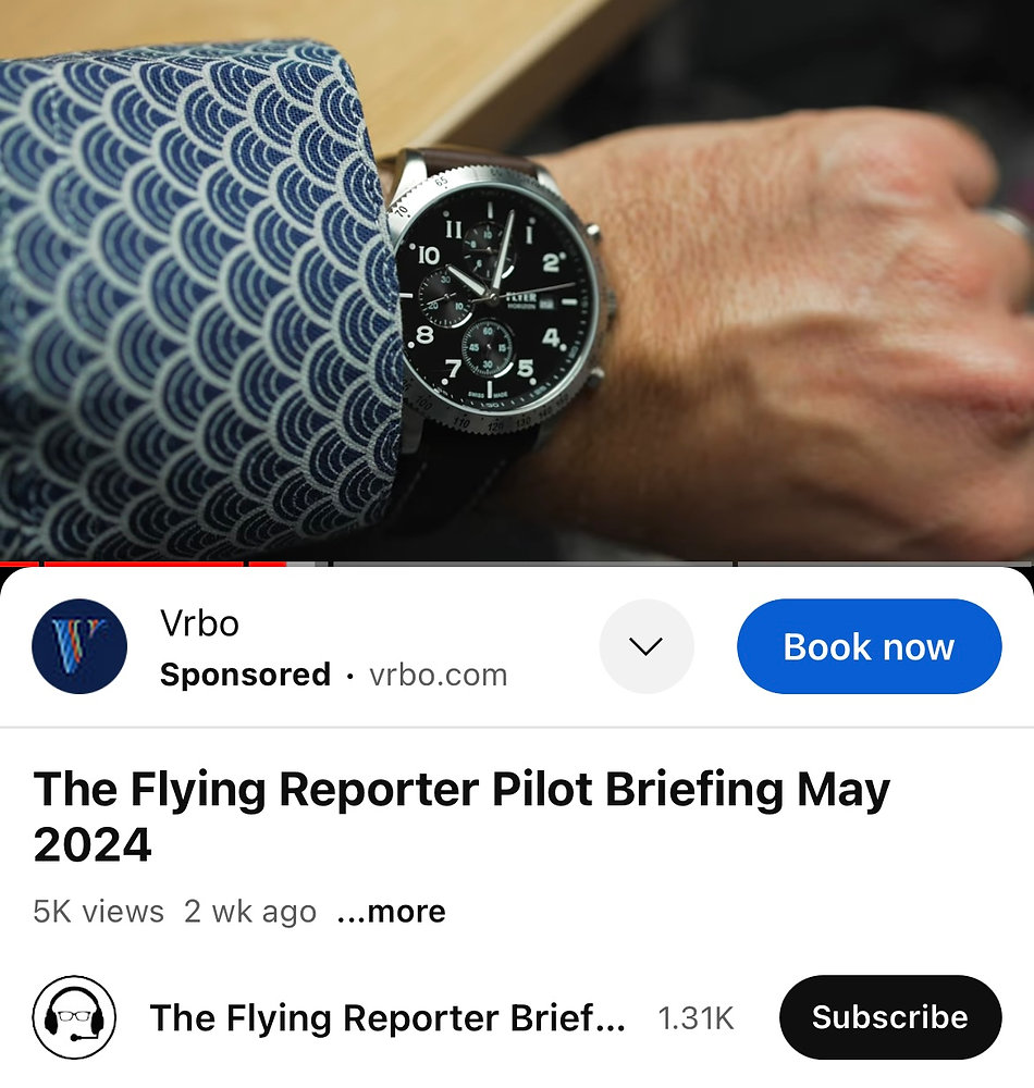 LATEST EPISODE OF THE FLYING REPORTER PILOT BRIEFING PODCAST