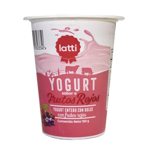 Yogurt Frutos Rojos En Vaso Latti 150 G | Corre.com