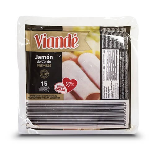 Jamón De Cerdo Premium Viandé 300 G | Corre.com