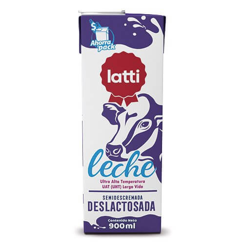 Leche Deslactosada Larga Vida En Tetra Pak Uht Latti 900 Ml | Corre.com