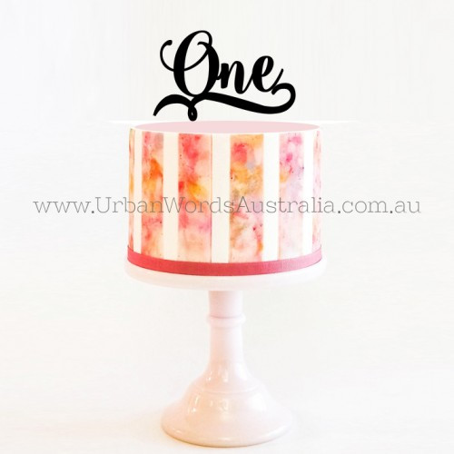 One - 1st Birthday Cake Topper - Fast Shipping