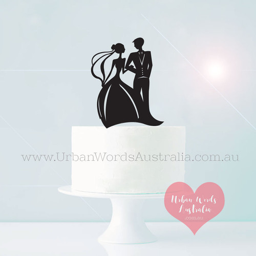 Formal Bride & Groom - Cake Topper - Fast Shipping