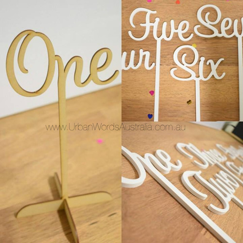 Mdf Sweet Font Wooden Number Set (1-10) | Urban Words