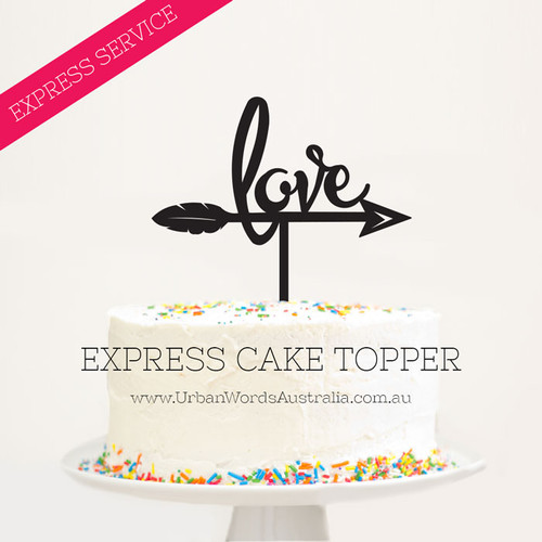 EXPRESS Cake Topper - Feather Love