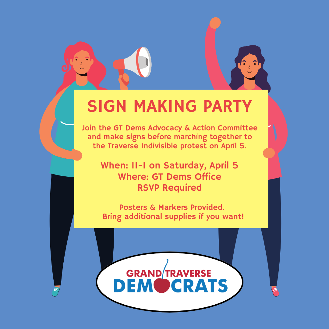 Sign Making Party | Grand Traverse Dems