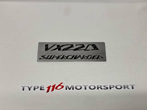 Z22SE Coilpack Badge - VX220 Supercharged | Type 116 Motorsport